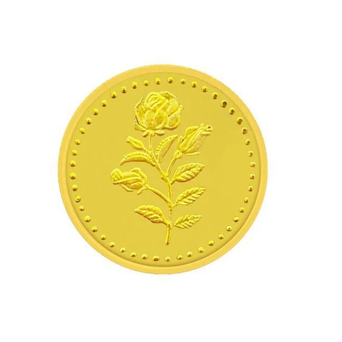 21K Gold Coin - Flower – Javeri Jewellery