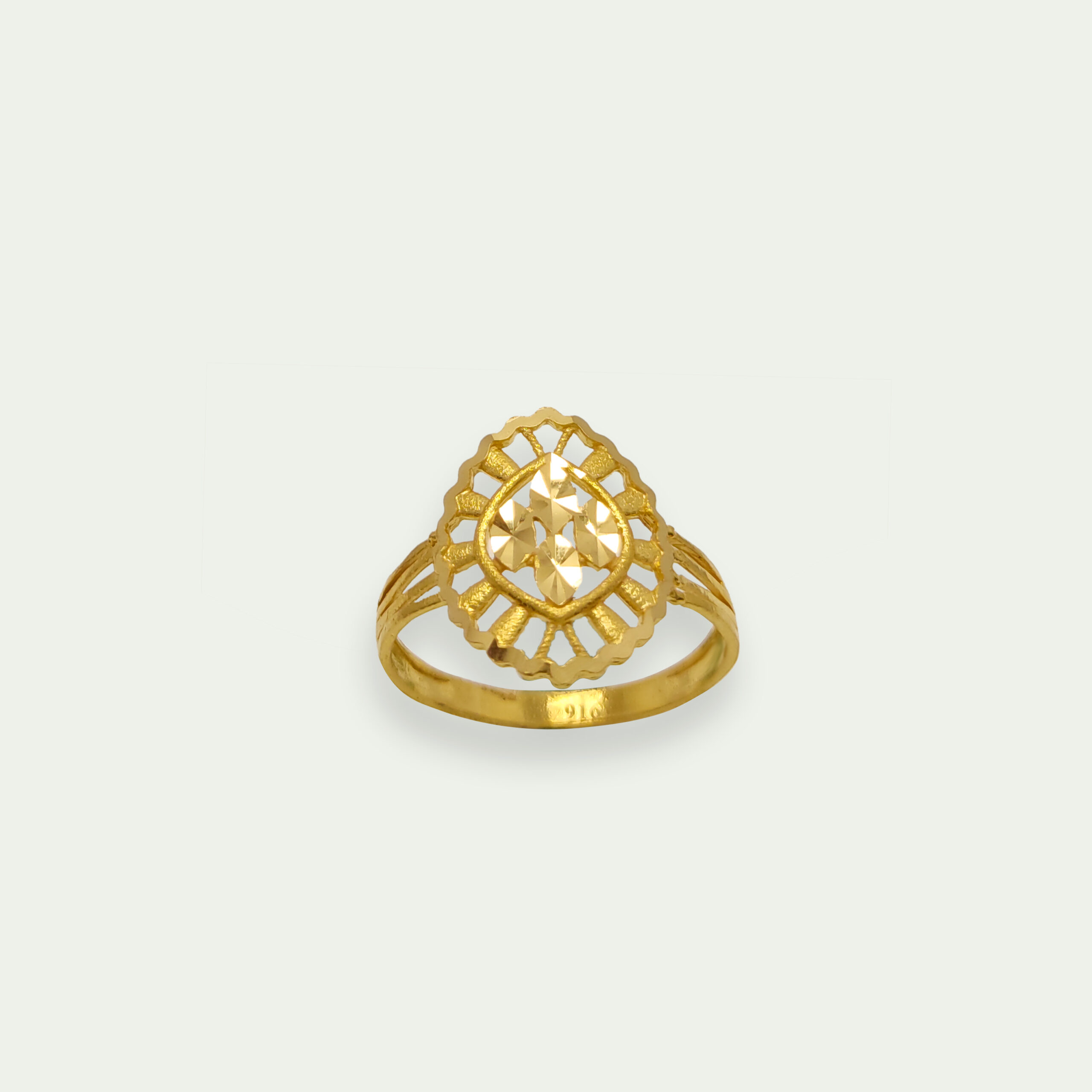22K - Ring with Indian design – Javeri Jewellery