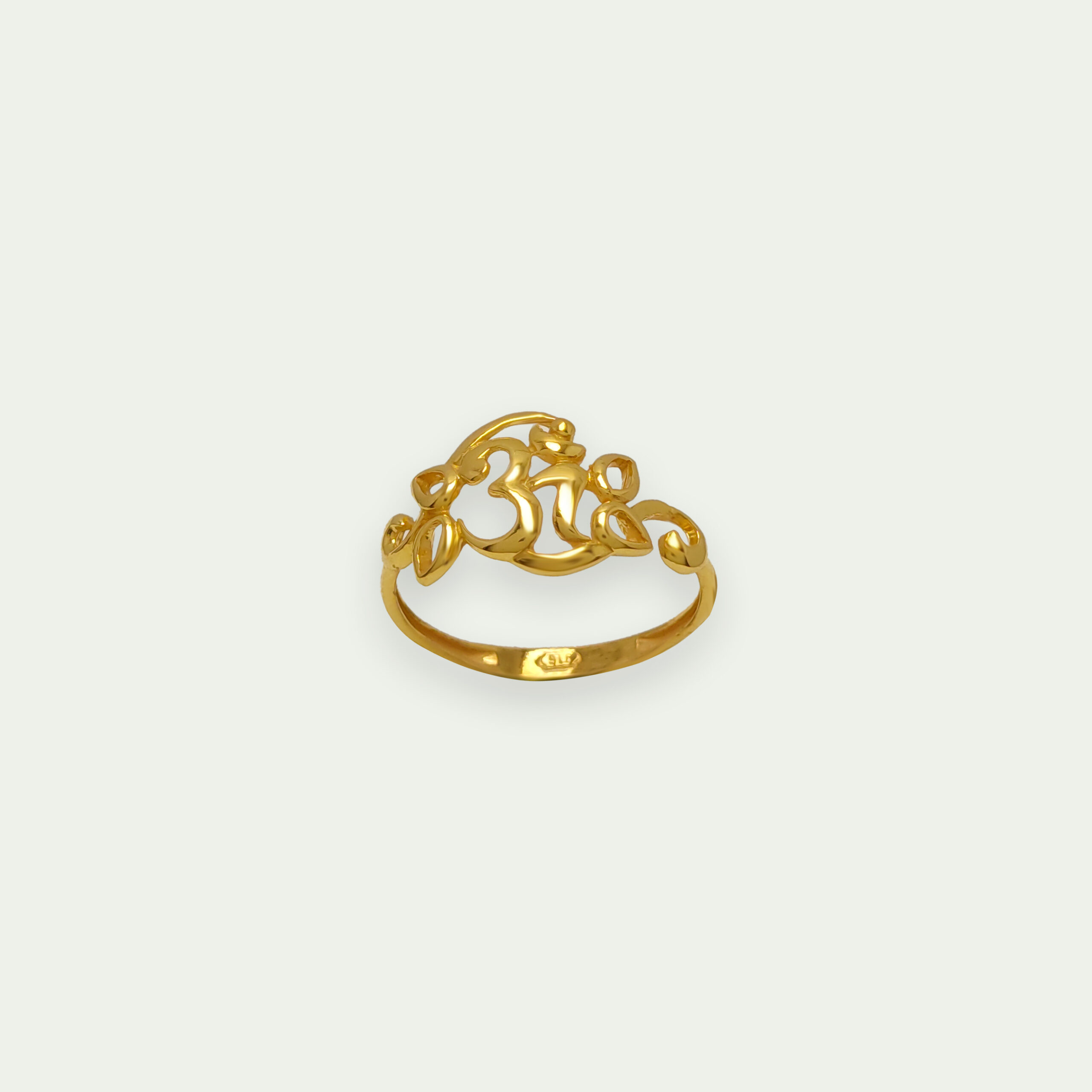 22K - Ring with Om – Javeri Jewellery